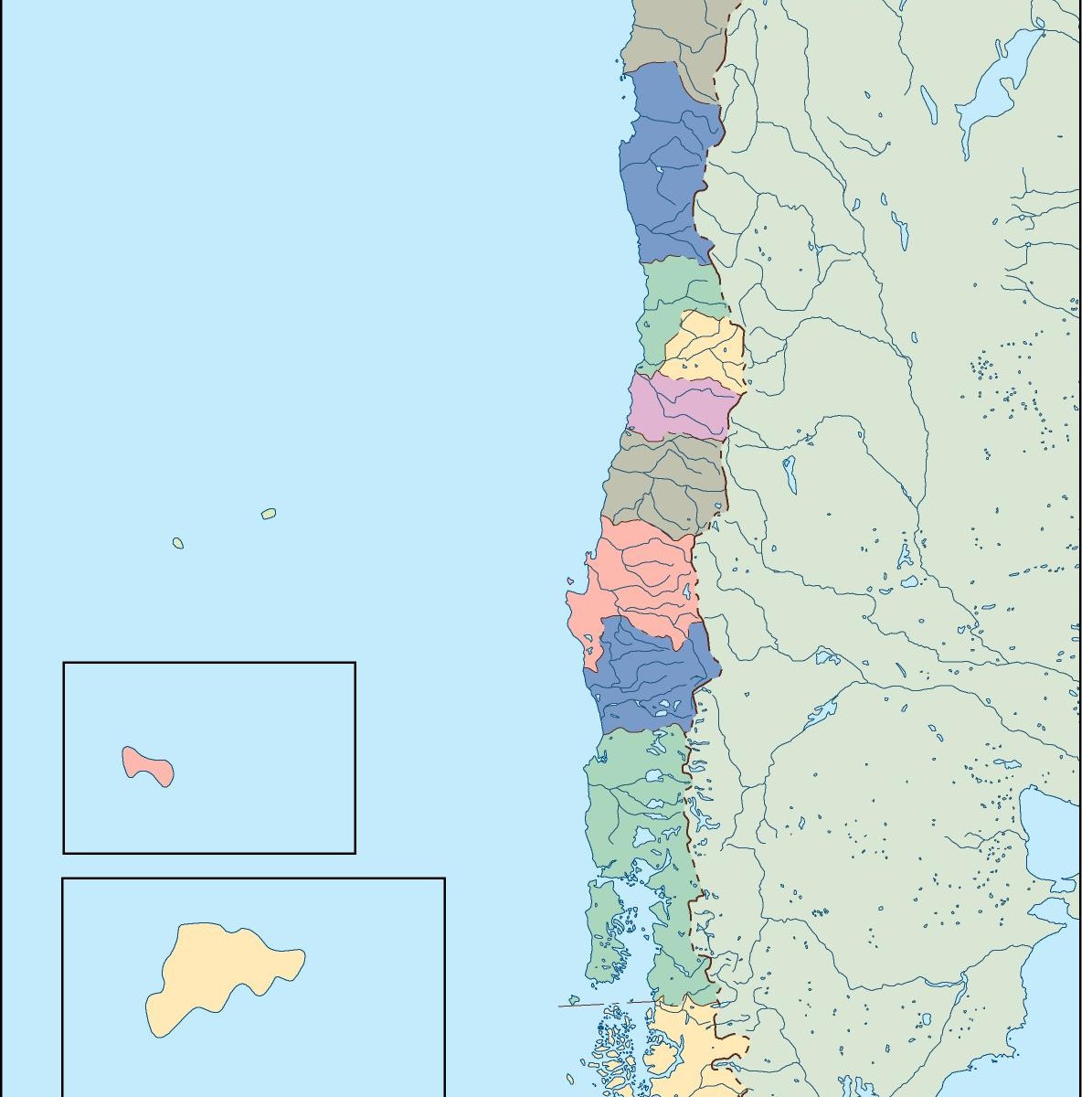 Chile Vector EPS mapas | Mapas vector de Colombia y del mundo