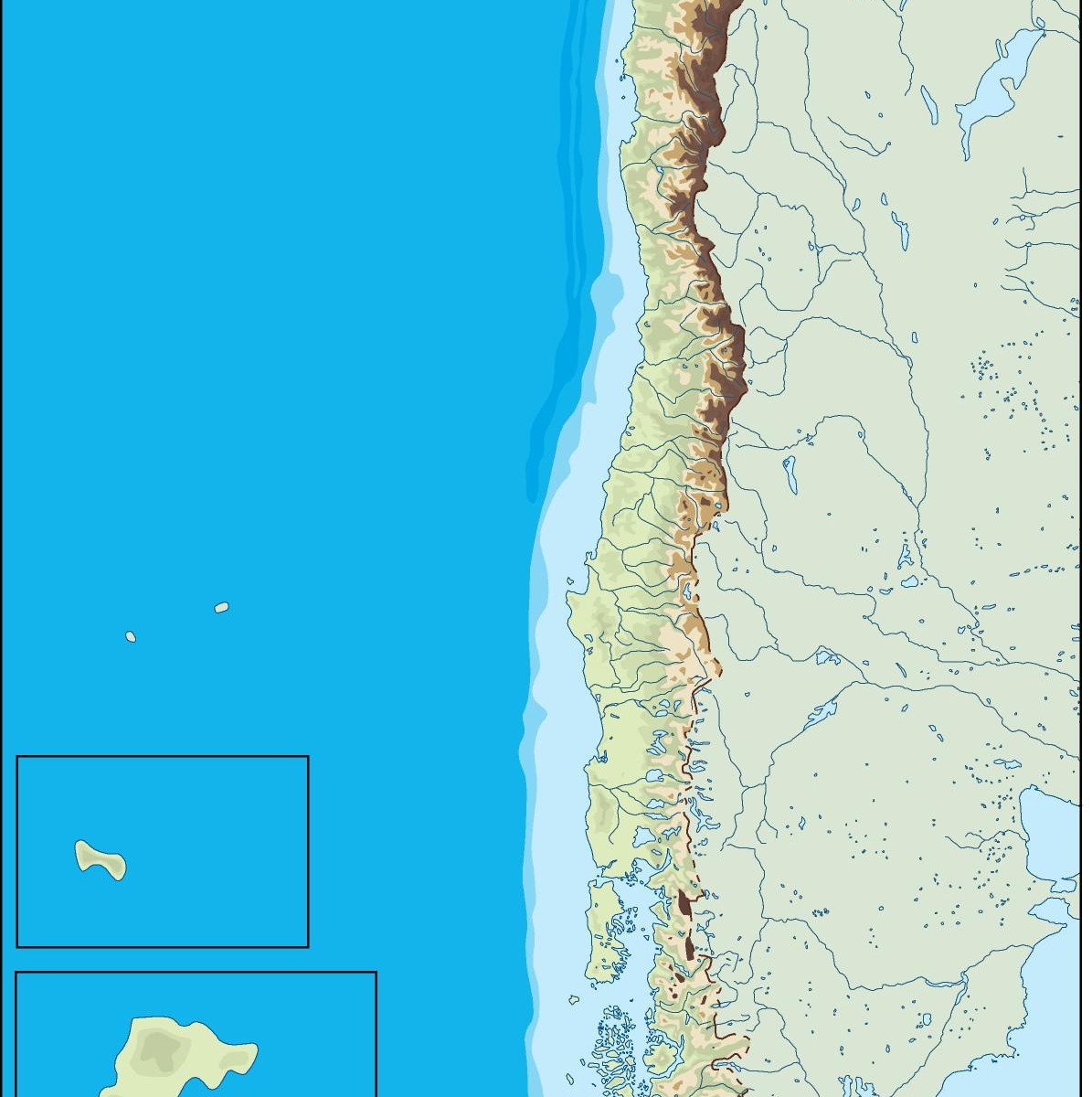 Chile Vector EPS mapas | Mapas vector de Colombia y del mundo