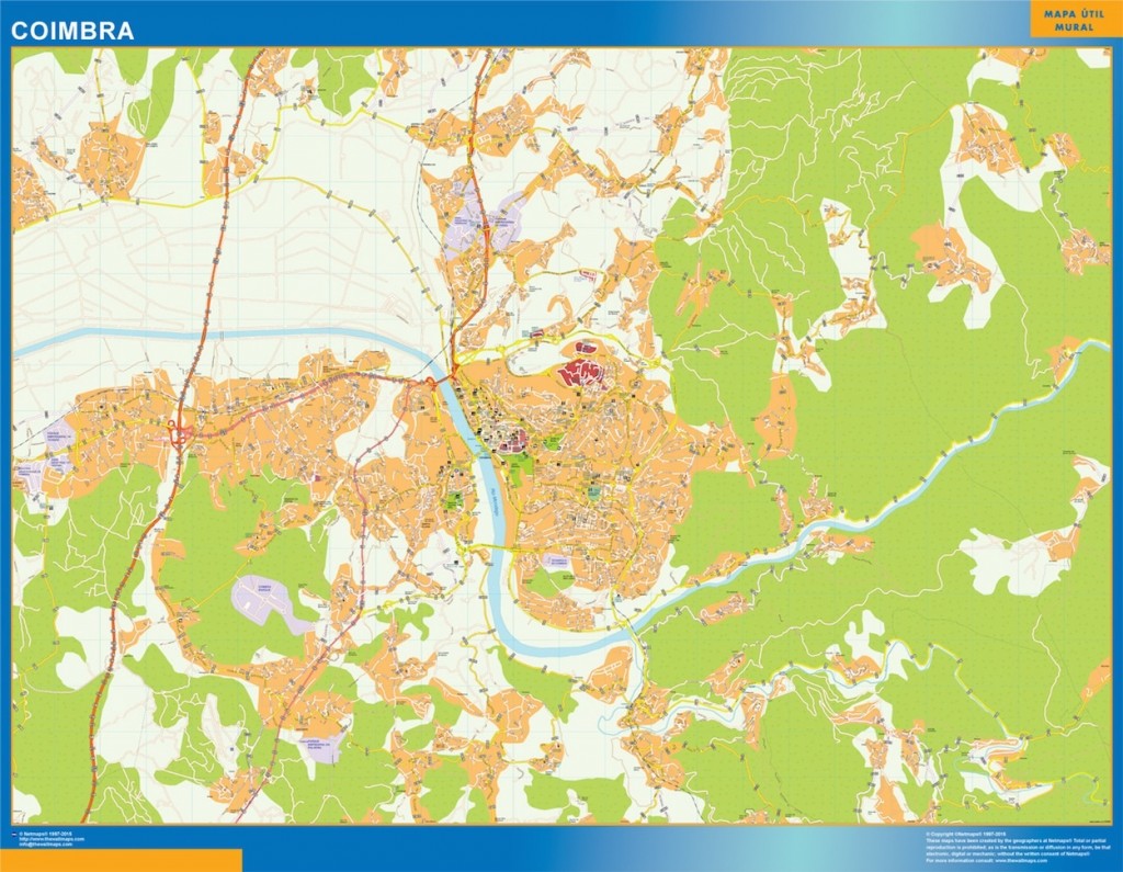 Coimbra mapa digital | Order and download Coimbra mapa digital